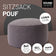 Echt vielseitig, echt kompakt – das ist der stylish-softe Indoor-Pouf!